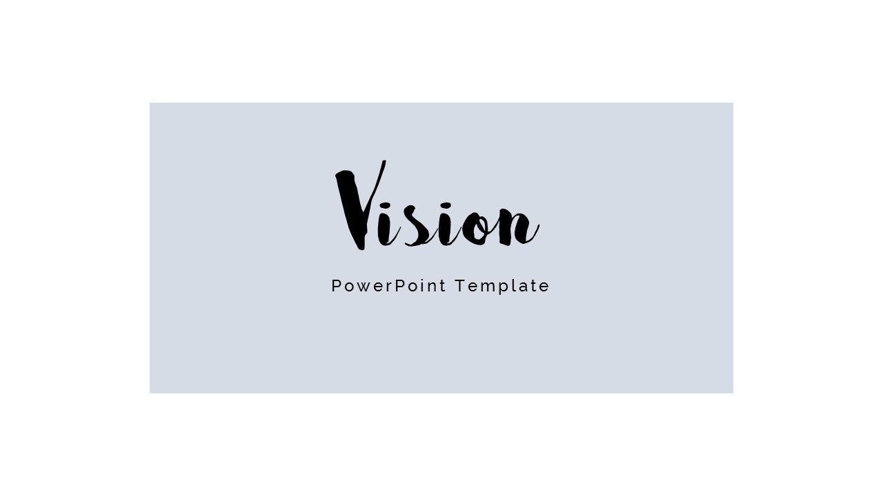 Vision Minimal PowerPoint Template, Presentation Templates | GraphicRiver