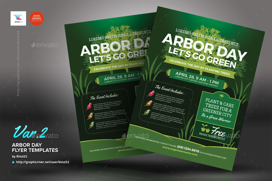 Arbor Day Flyer Templates, Print Templates | GraphicRiver