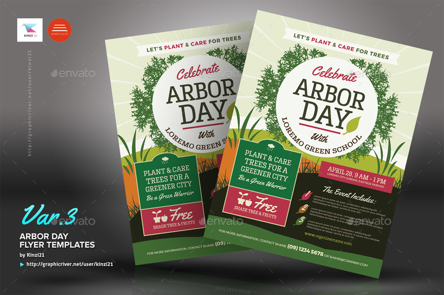 Arbor Day Flyer Templates, Print Templates | GraphicRiver