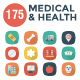 Medical & Health Flat Square Shadow icons, Icons | GraphicRiver