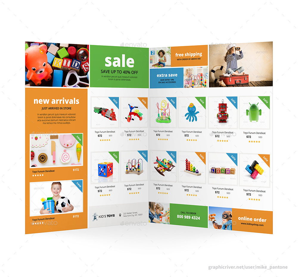 Toys Store Print Bundle, Print Templates | GraphicRiver