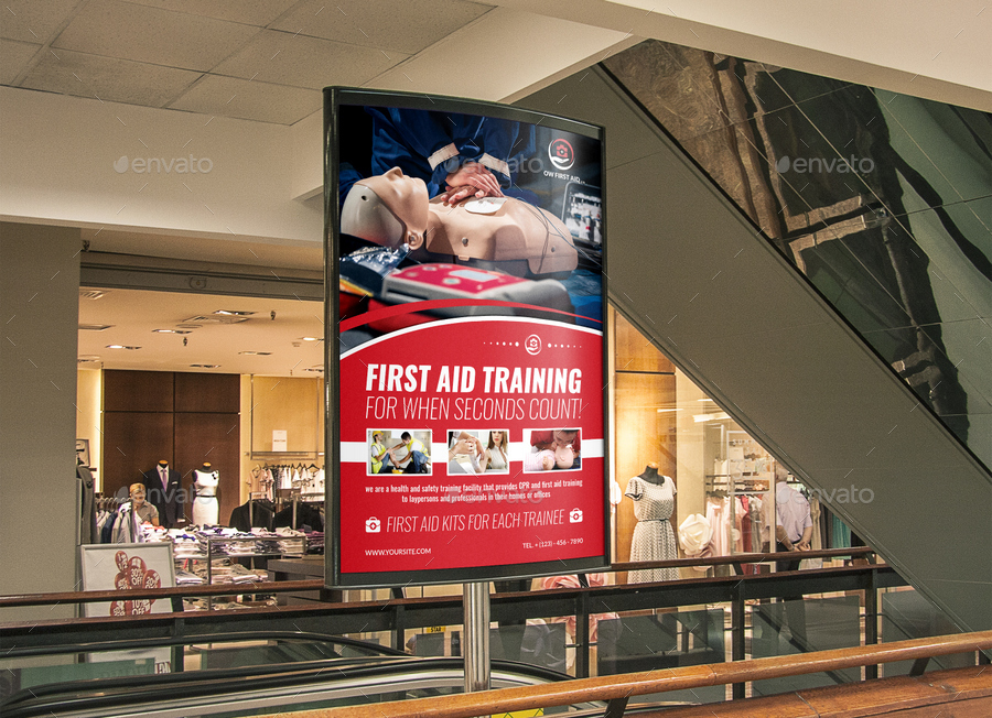 First Aid Poster Template, Print Templates | GraphicRiver