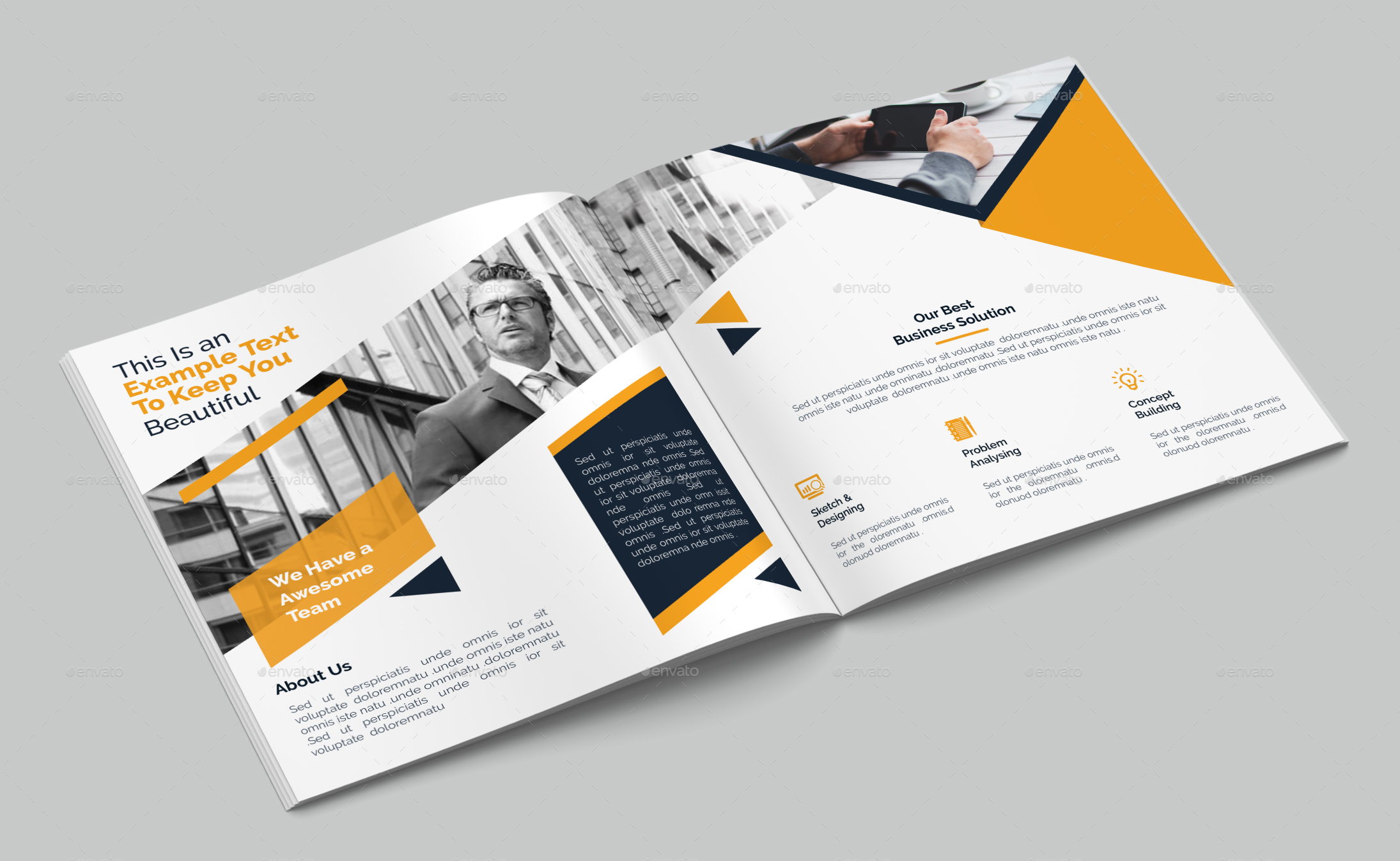 Square Brochure, Print Templates | GraphicRiver