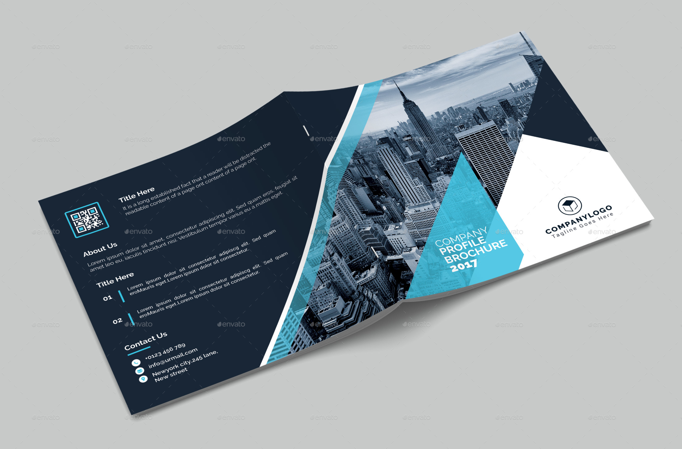 Square Brochure, Print Templates | GraphicRiver