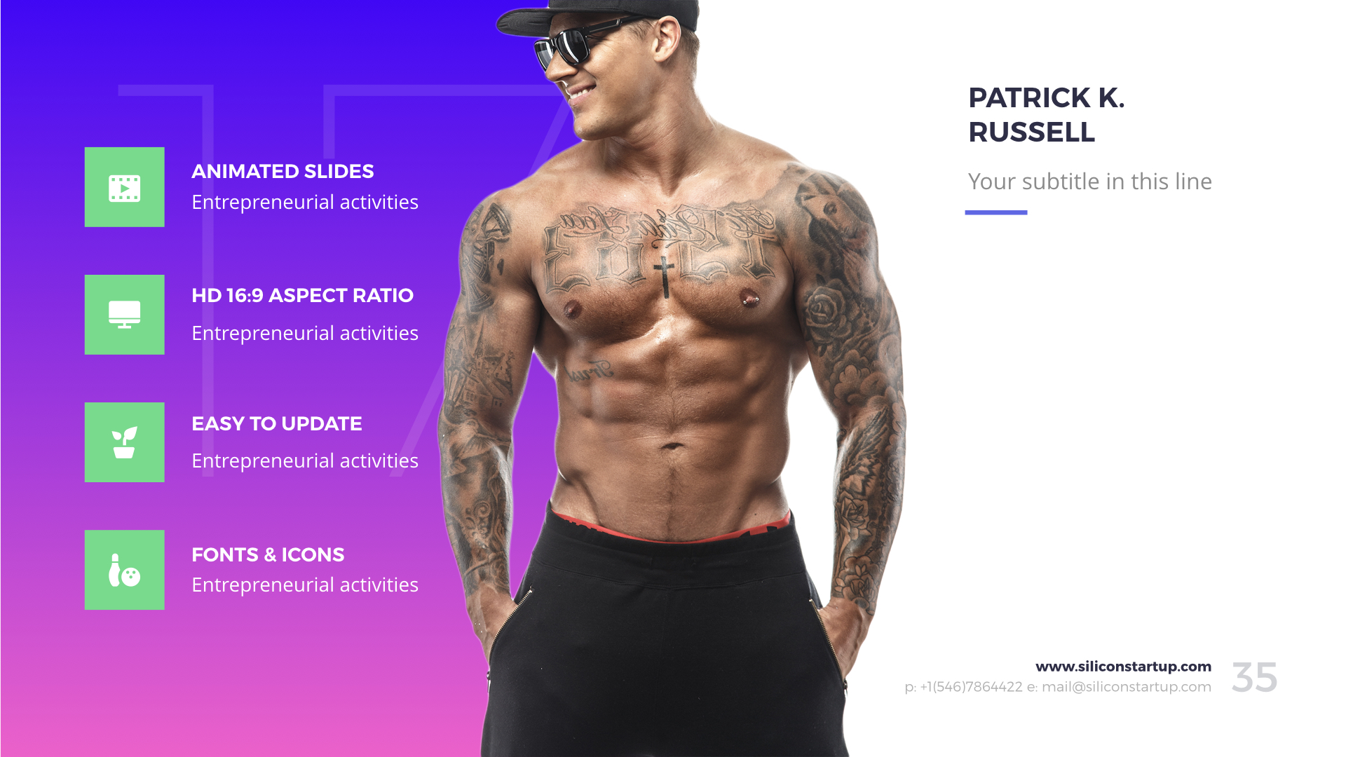 Silicon Startup - Keynote Presentation Template, Presentation Templates