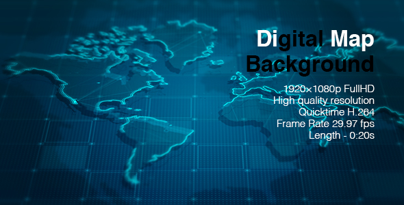 Digital Map Background, Motion Graphics | VideoHive