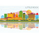 Little Rock Skyline with Color Buildings, Vectors | GraphicRiver