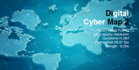 Digital Cyber Map 2, Motion Graphics | VideoHive