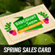 Spring Sales Card 1, Print Templates | GraphicRiver