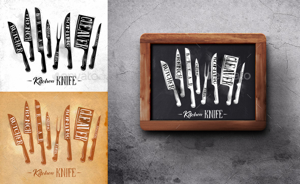 Knife Posters, Vectors | GraphicRiver