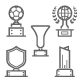 19 Trophy Award Outline Stroke Icons, Icons | GraphicRiver