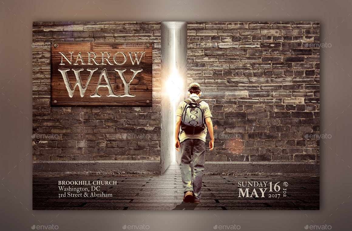Narrow Way Flyer Poster Template, Print Templates | GraphicRiver