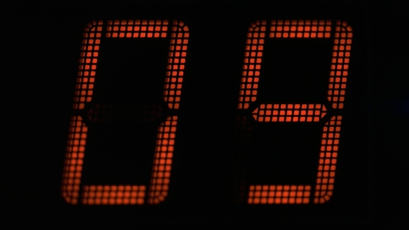 Countdown Seconds on the Electronic Board, Stock Footage | VideoHive