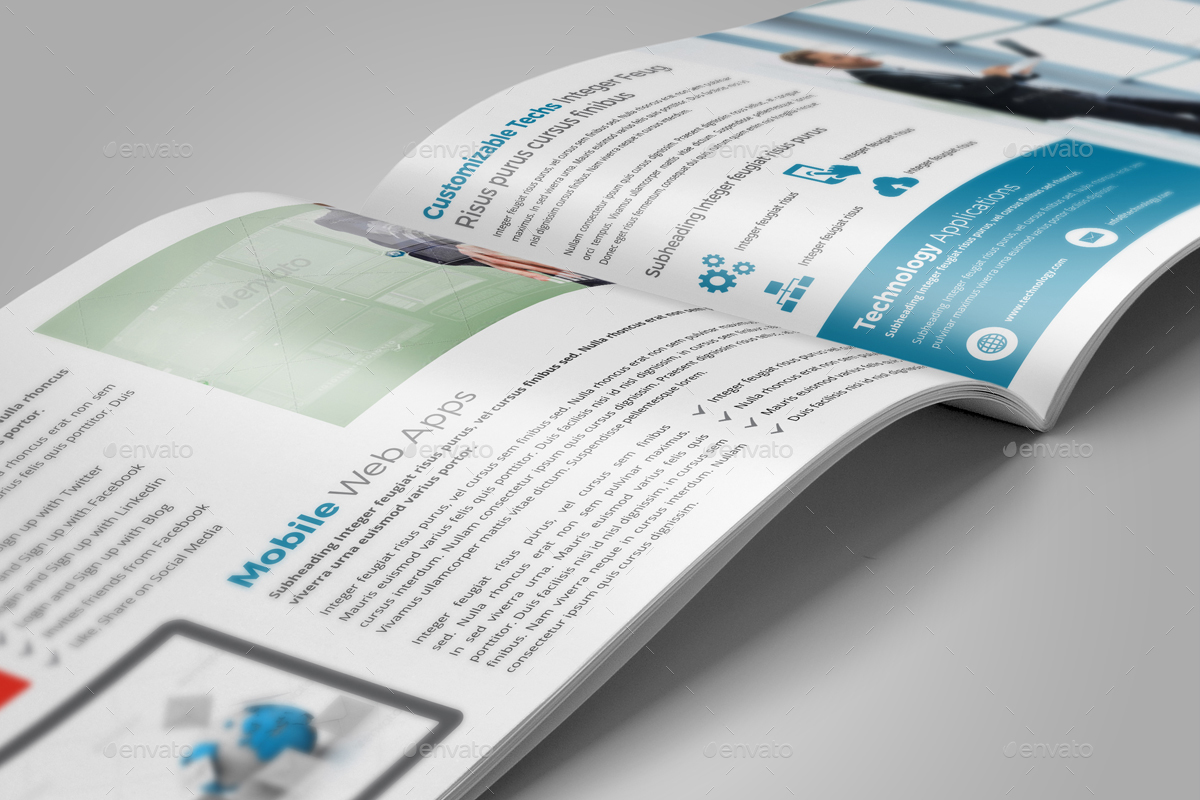 Technology Brochure Catalog Design v5, Print Templates | GraphicRiver