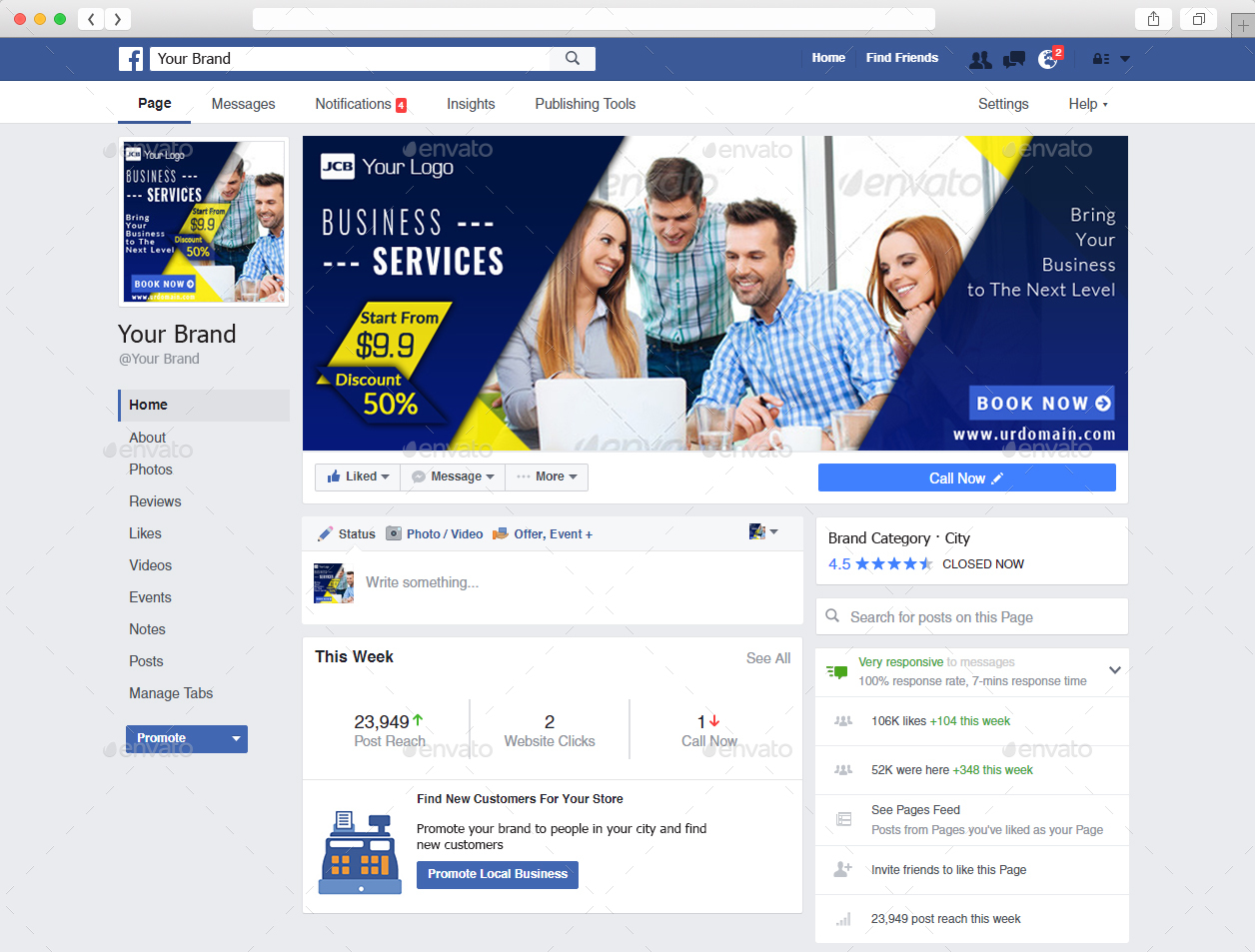 Business Facebook Cover Fanpage (G-217) by DesainPro | GraphicRiver
