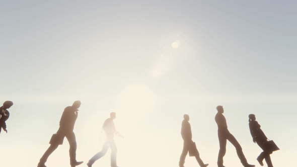 Walking People in Front of the Sun, Motion Graphics | VideoHive