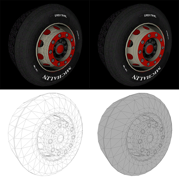 Car Wheel Full - Wheel Rear with Wheel front Full texture by LaythJawad
