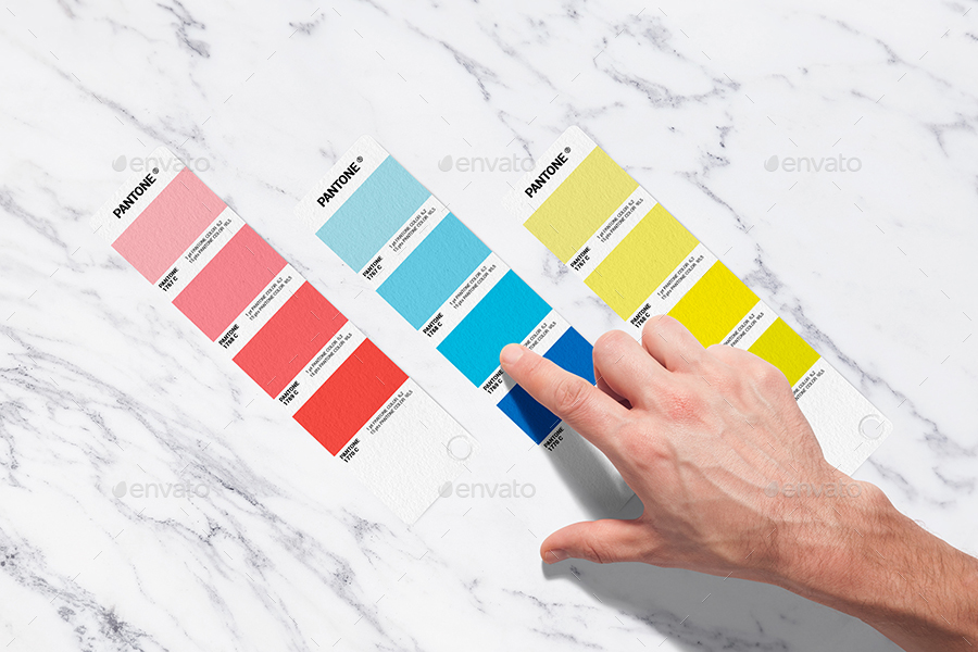 Pantone Color Cards Mock-up, Graphics | GraphicRiver