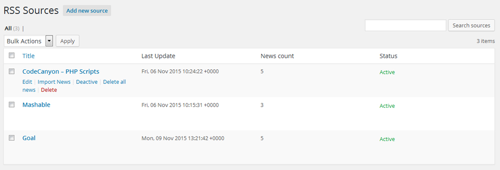 Auto RSS News by devnetio | CodeCanyon