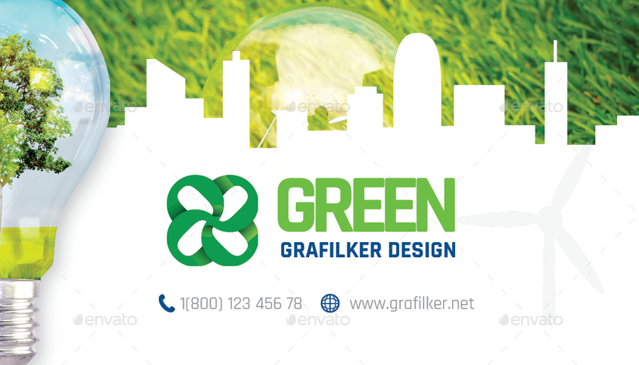 Green Energy Business Card Templates, Print Templates | GraphicRiver