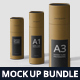Slim Paper Tube Mockup Bundle, Graphics | GraphicRiver