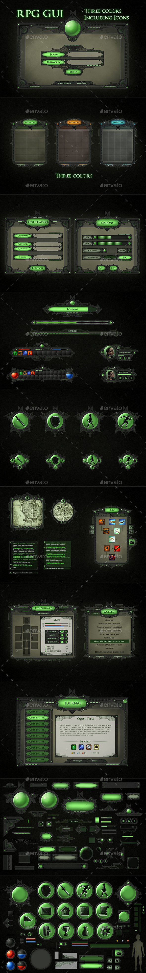 RPG Game Interface by craftpix_net | GraphicRiver