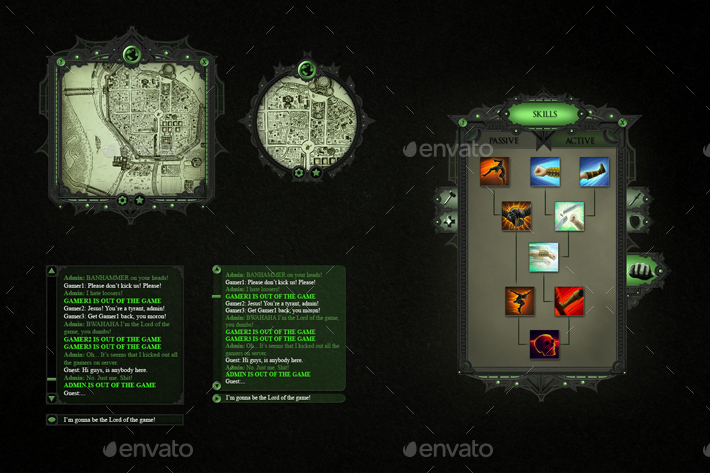 RPG Game Interface, Game Assets | GraphicRiver