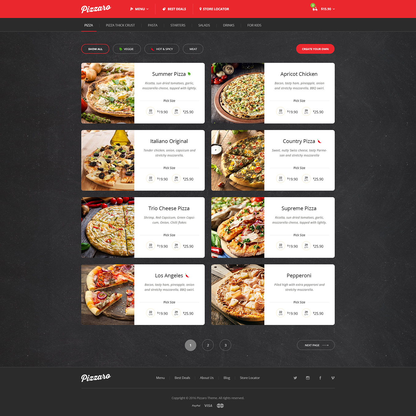 Pizzaro - Fast Food & Restaurant HTML template by MadrasThemes ...