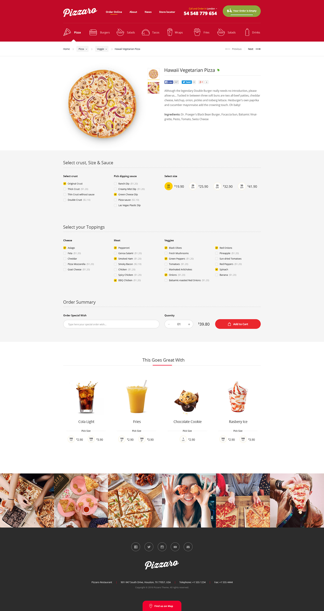 Pizzaro - Fast Food & Restaurant HTML template by MadrasThemes ...