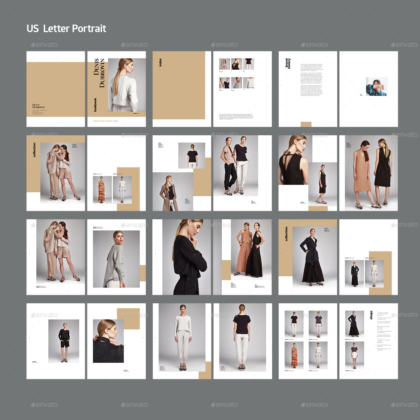 Multisize Lookbook / Catalog Pack, Print Templates | GraphicRiver