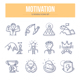 Motivation Doodle Icons, Icons | GraphicRiver