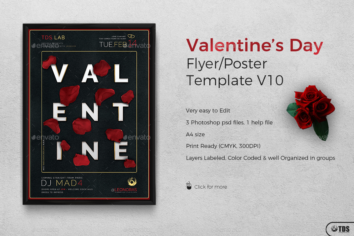 Valentines Day Flyer Template V10 by lou606 | GraphicRiver