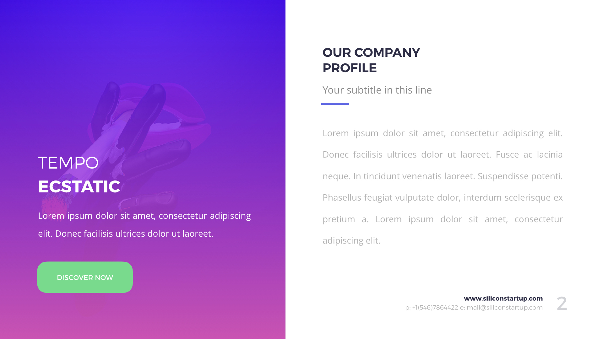 Silicon Startup - Powerpoint Presentation Template, Presentation Templates