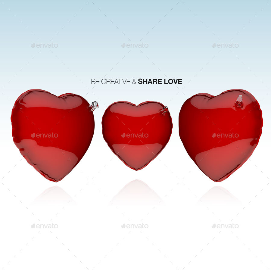 Heart Inflatable Love, Graphics | GraphicRiver