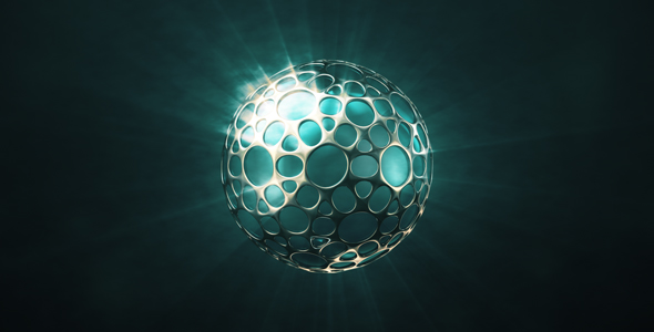 Shining Sphere In The Glossy Shell, Motion Graphics | VideoHive