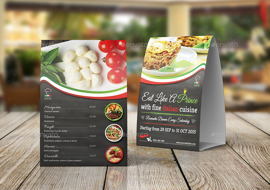 Italian Restaurant Advertising Bundle, Print Templates | GraphicRiver