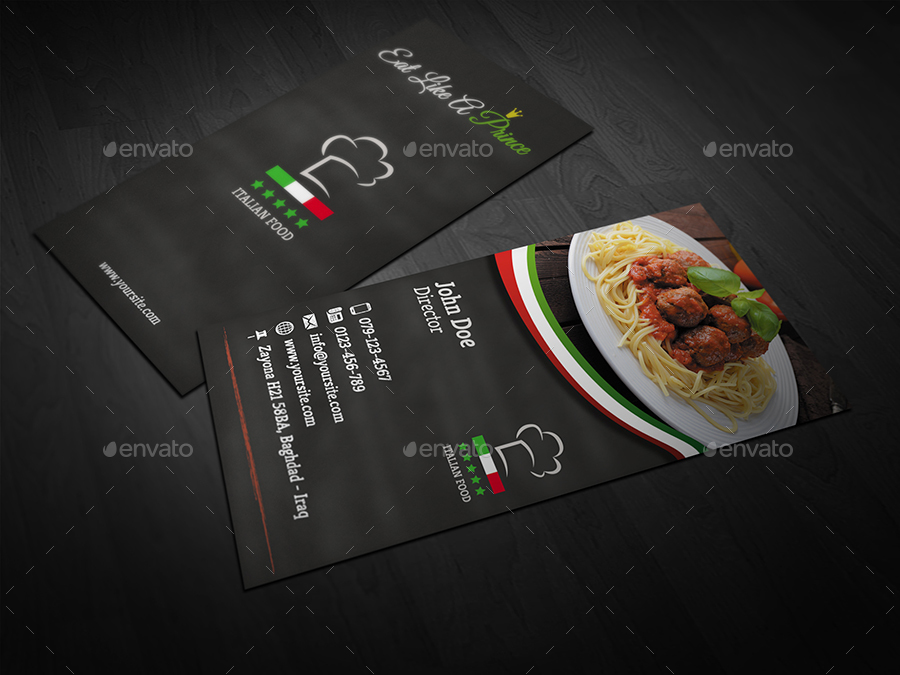 Italian Restaurant Advertising Bundle, Print Templates | GraphicRiver