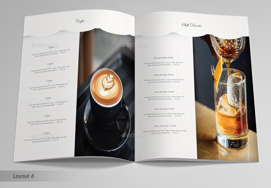 Elegant Restaurant Menu, Print Templates | GraphicRiver