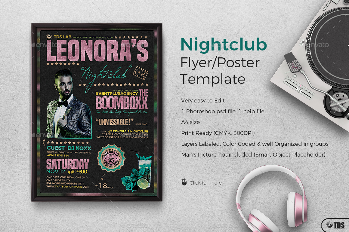 Nightclub Promotion Flyer Template by lou606 | GraphicRiver