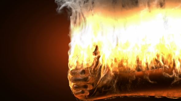 Burning Skeleton Best Sign, Motion Graphics | VideoHive