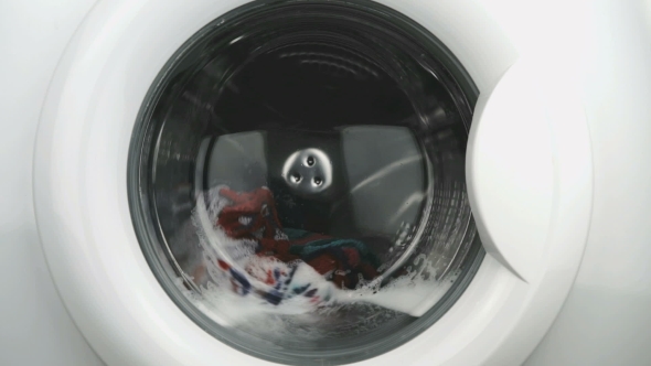 Washing Machine. Working Process, Stock Footage | VideoHive