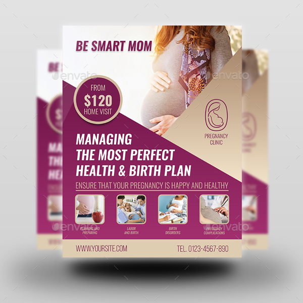 Pregnancy Flyer Template, Print Templates | GraphicRiver