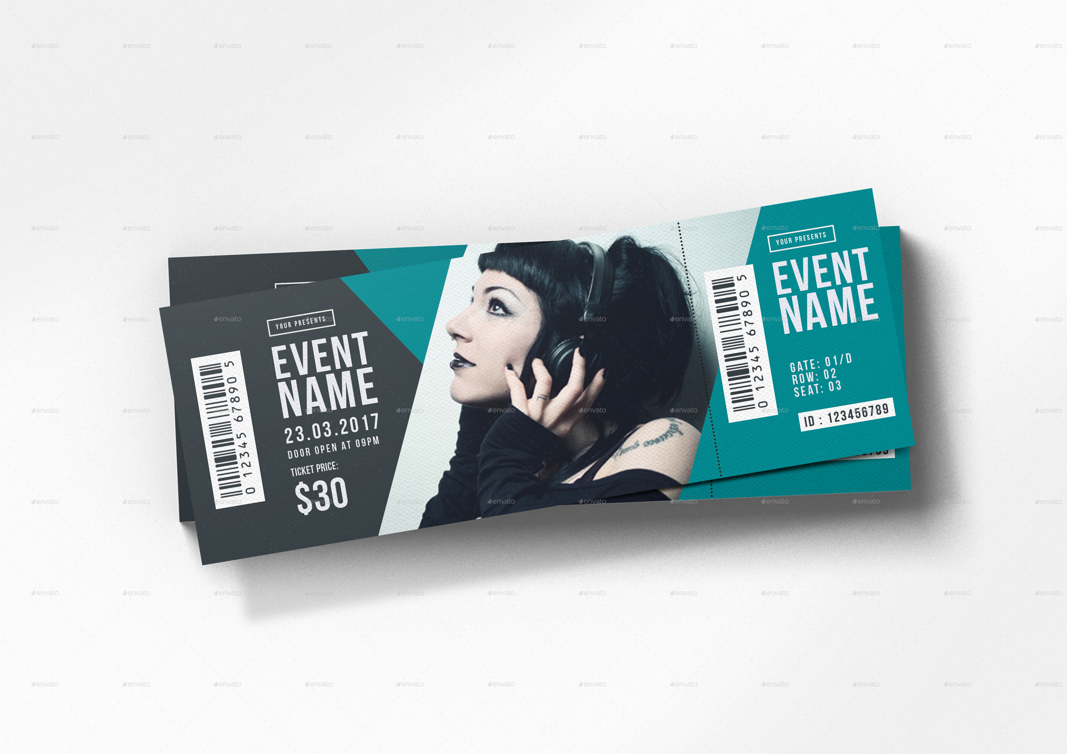 Event Ticket, Print Templates | GraphicRiver
