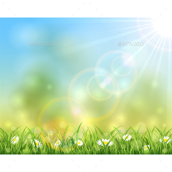 Sunny Nature Background by losw | GraphicRiver