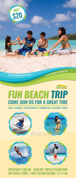 Tour and Travel Signage Template Vol.2, Print Templates | GraphicRiver