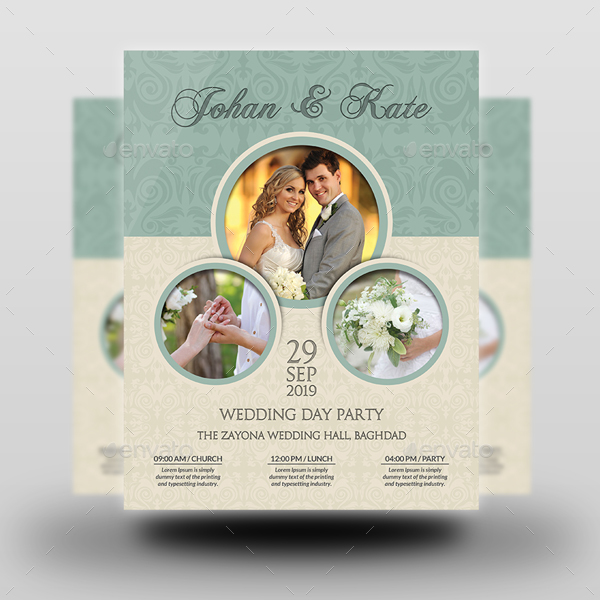 Wedding Party Flyer Template Vol.6, Print Templates | GraphicRiver