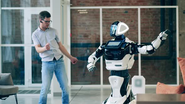 Human and Robot Communication Concept, Stock Footage | VideoHive