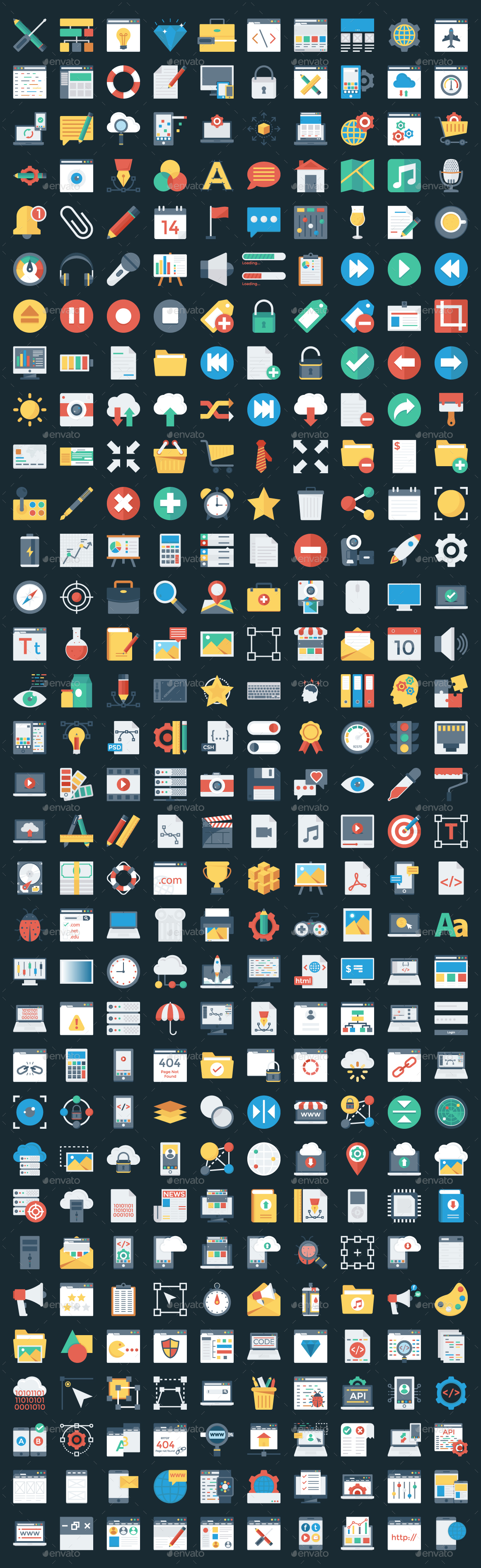 Web Design Development Bundle, Icons | GraphicRiver