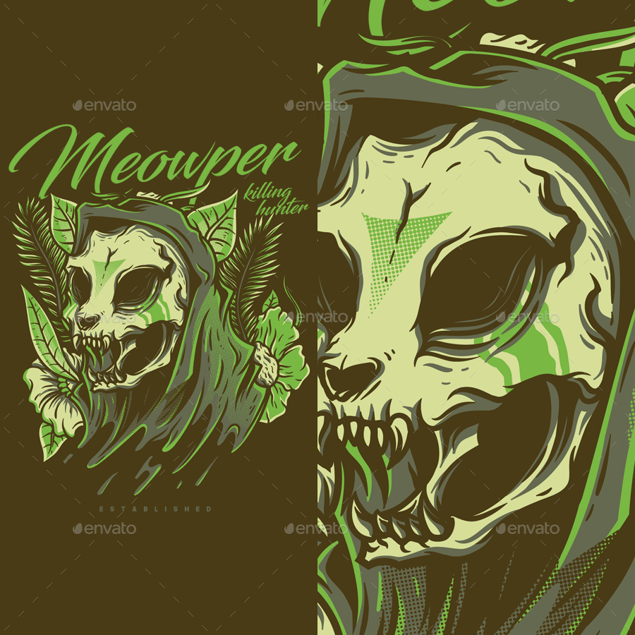 Meowper T-Shirt Design, T-Shirts | GraphicRiver
