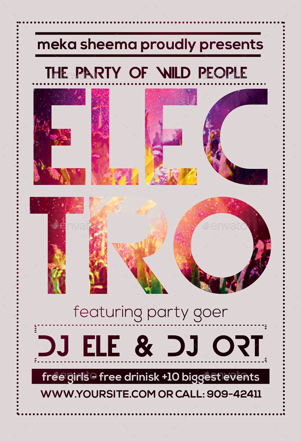 Electro Flyer, Print Templates | GraphicRiver